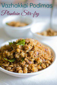 Vazhakkai Podimas – Plantain (Raw Banana) Stir Fry – Kannamma Cooks