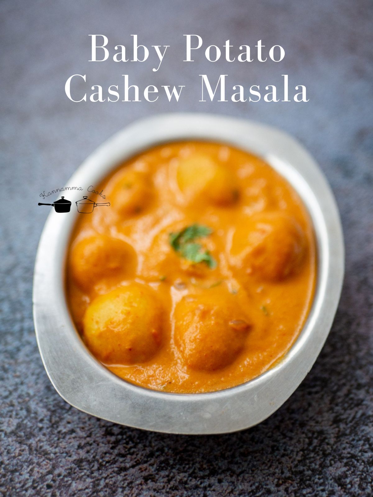 Baby Potato Cashew Masala – Kannamma Cooks