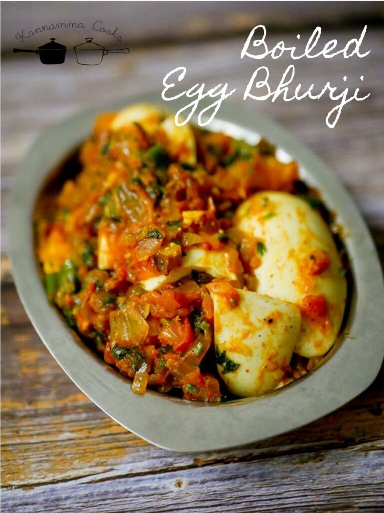 Boiled Egg Bhurji Recipe – Kannamma Cooks