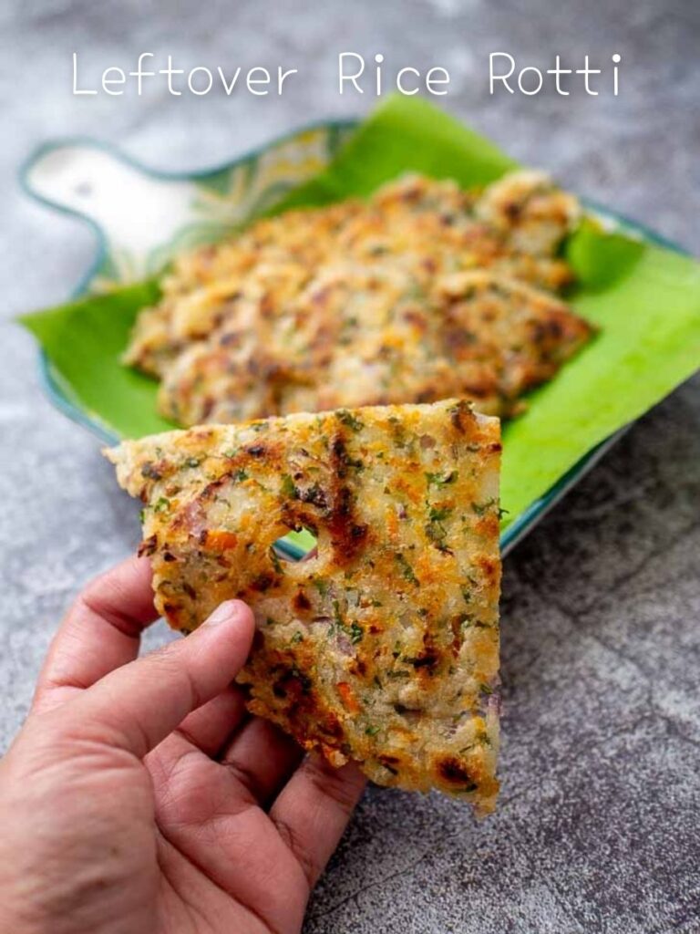 Leftover Rice Rotti Recipe | South Indian Style Cooked Rice Rotti ...