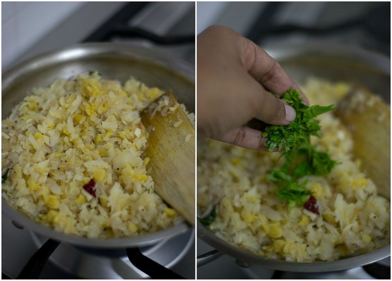 Bas Saaru and Cabbage Palya, Karnataka Style Bas Saaru - Palya