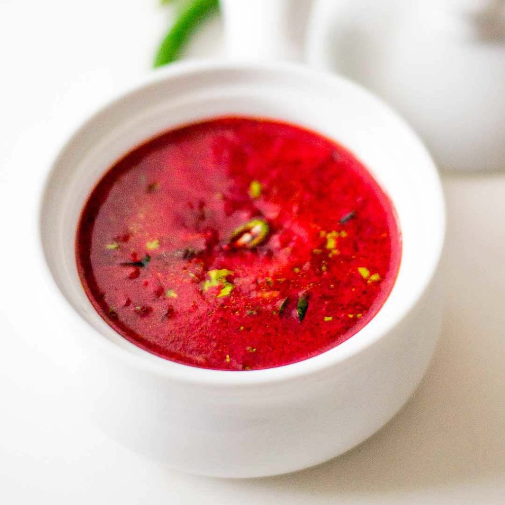 Beetroot tomato rasam recipe - Kannamma Cooks