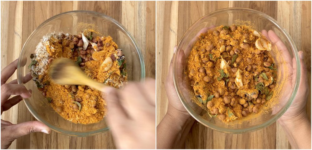 Groundnut Kaaram Podi – Kadalai Poondu Podi Recipe – Kannamma Cooks