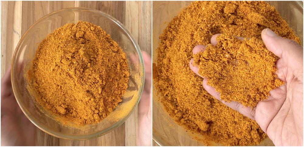 Groundnut Kaaram Podi – Kadalai Poondu Podi Recipe – Kannamma Cooks