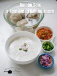 Kambu Soru and Kambu Koozh | Kammanchoru Recipe | Fermented Bajra ...