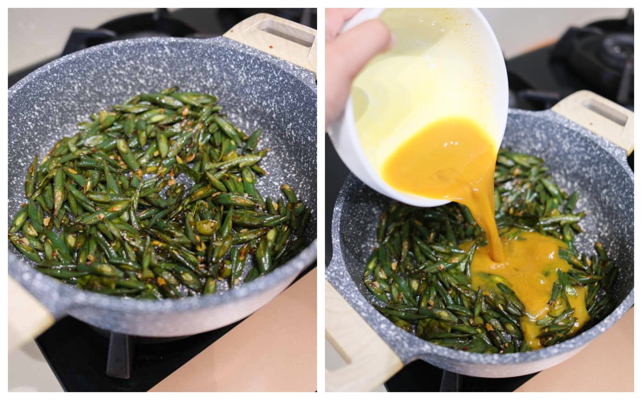 Muttai Beanskai | French Beans With Eggs – Kannamma Cooks
