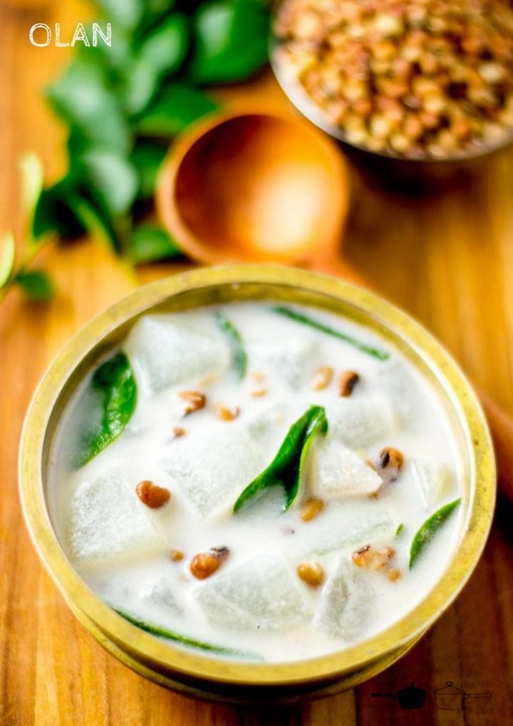 Olan Recipe, Kerala Olan with Ash gourd – Kannamma Cooks