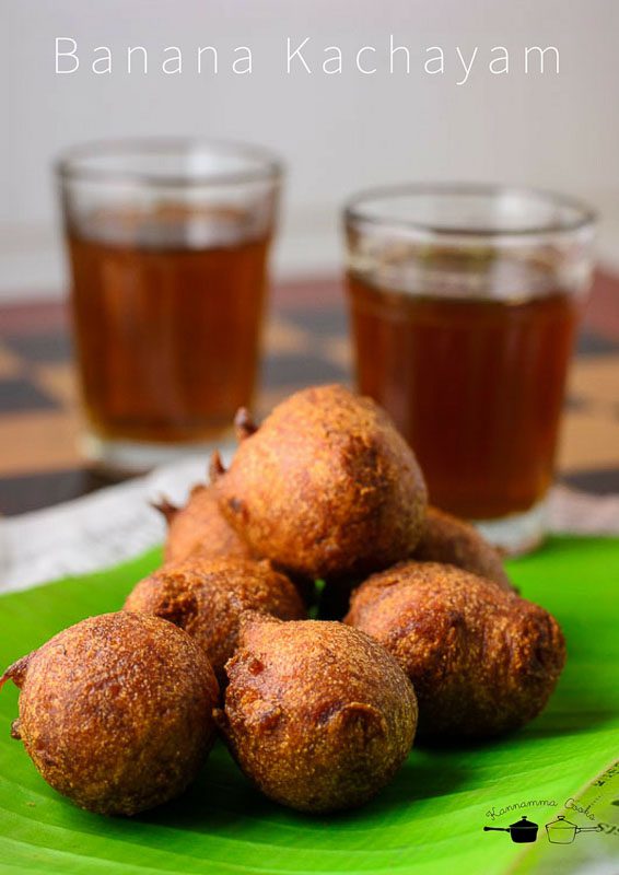 Pazha Kachayam - Banana Kajjaya - Kongu Banana Fritters Recipe