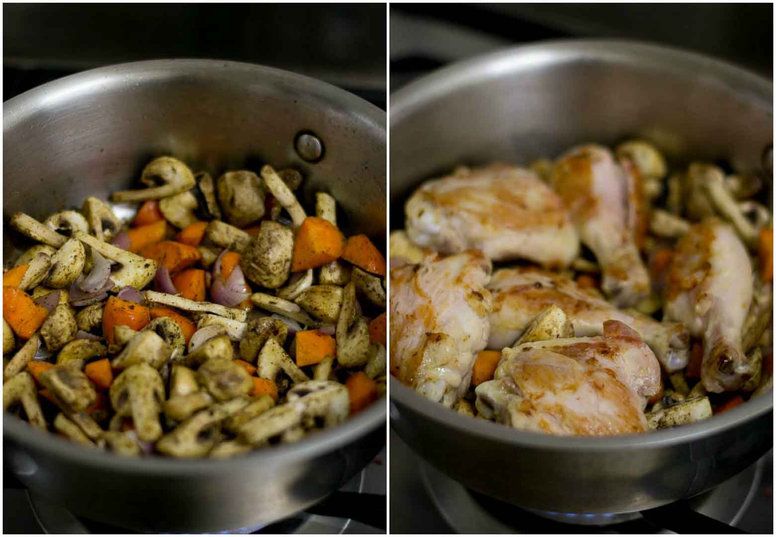 Pondicherry style roast chicken with vegetables - Kannamma Cooks