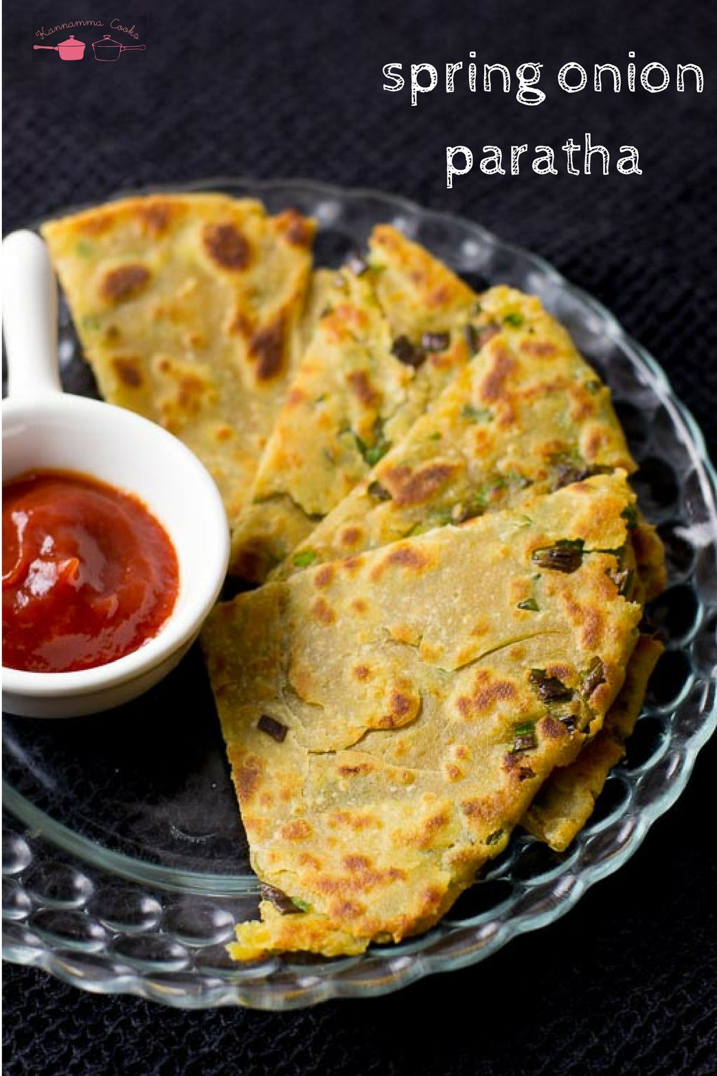 Spring Onion Paratha with Cheese – Kannamma Cooks