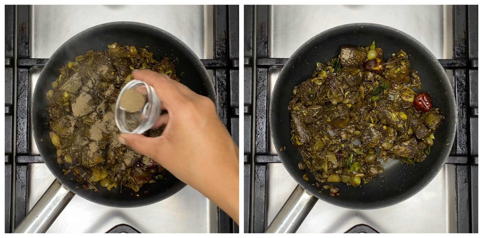 Suvarotti Varuval – Goat Spleen Fry – Kannamma Cooks