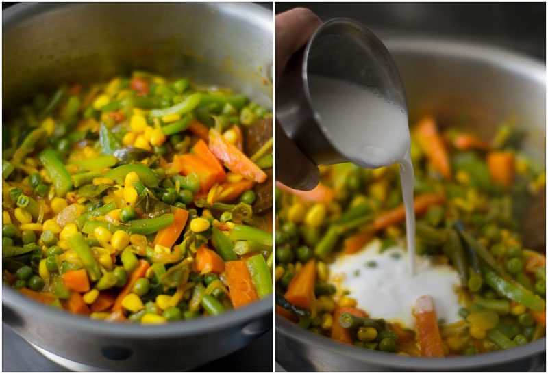 Vegetable Moilee Recipe, Kerala Vegetable moilee for rice – Kannamma Cooks